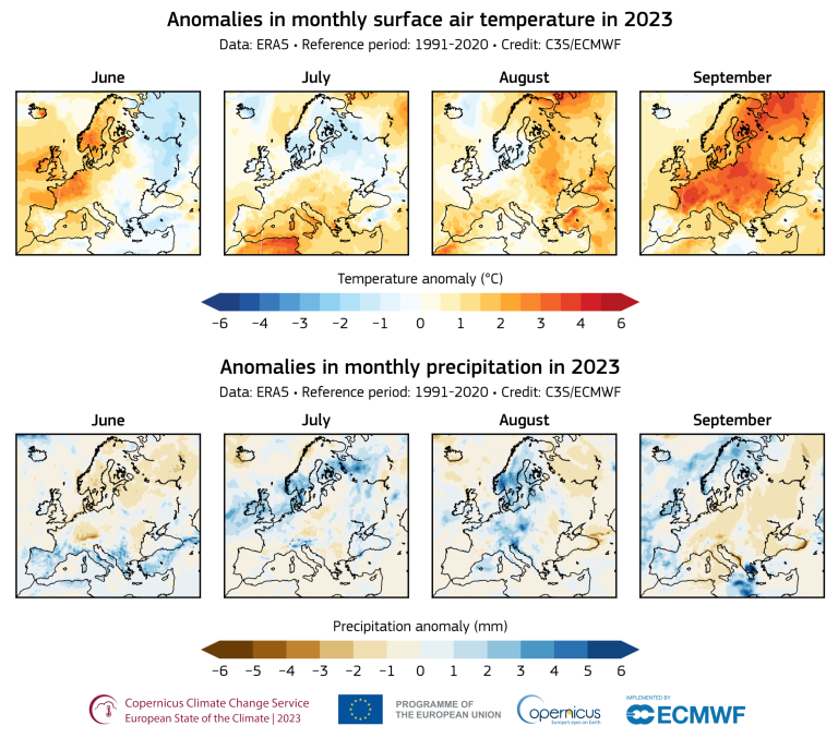 Europe experiences widespread flooding and severe heatwaves in 2023